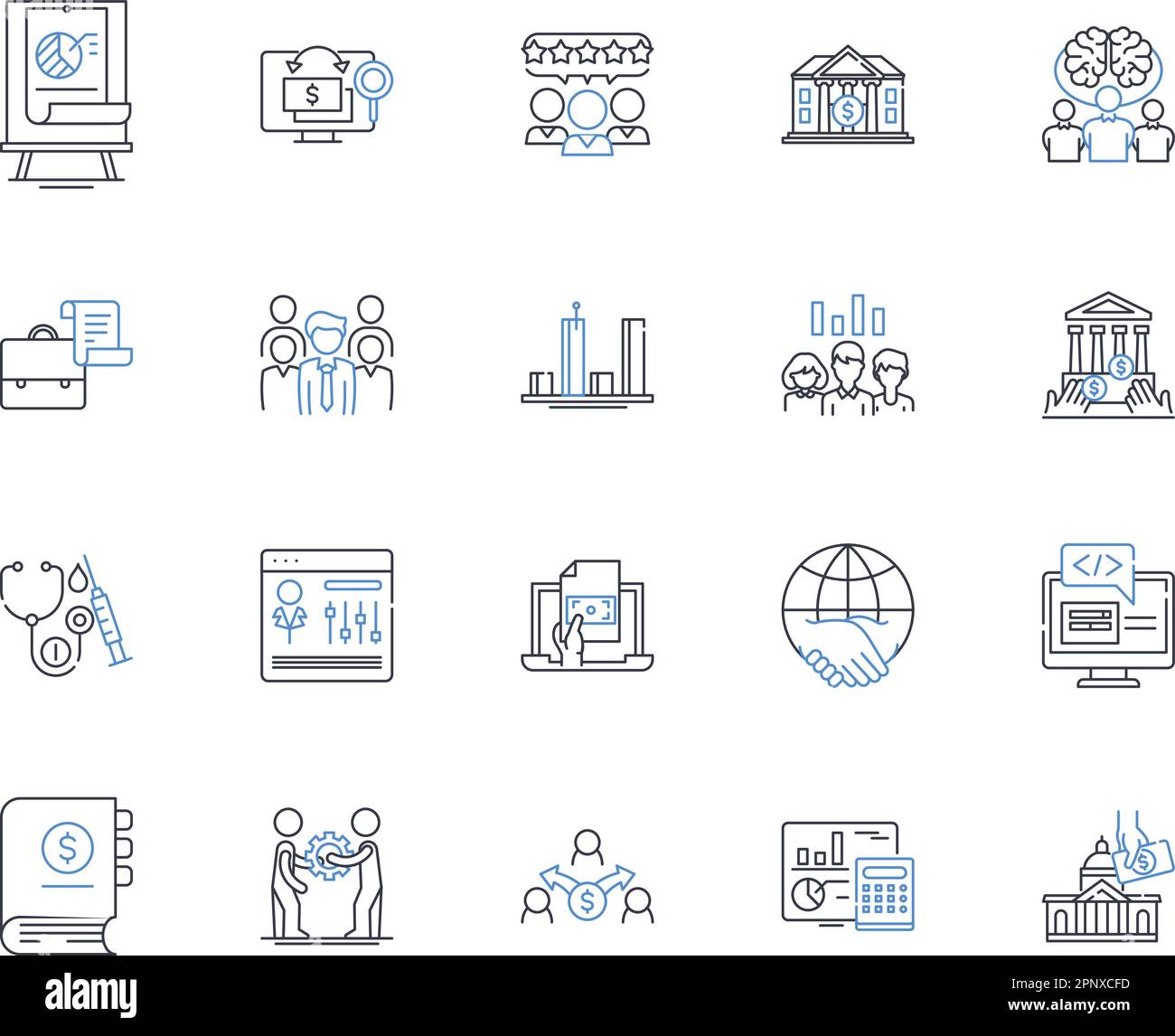 Vocation line icons collection. Purpose, Calling, Mission, Passion ...