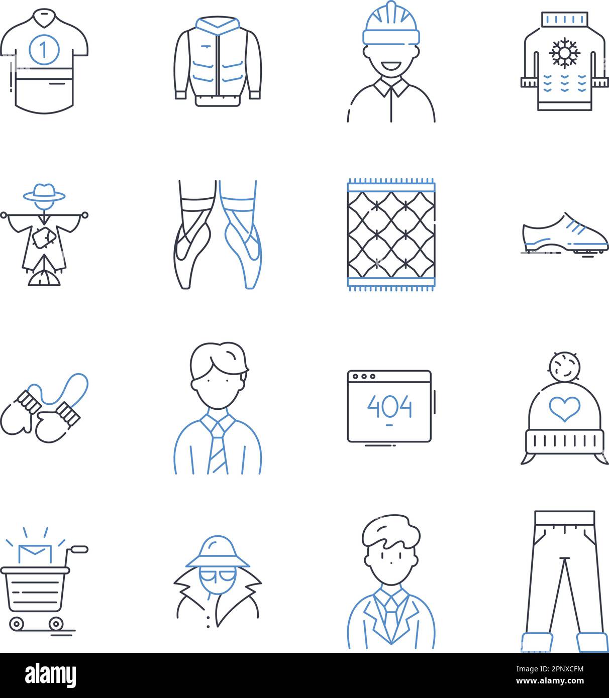 Fashion retailer line icons collection. Trendy, Stylish, Chic ...