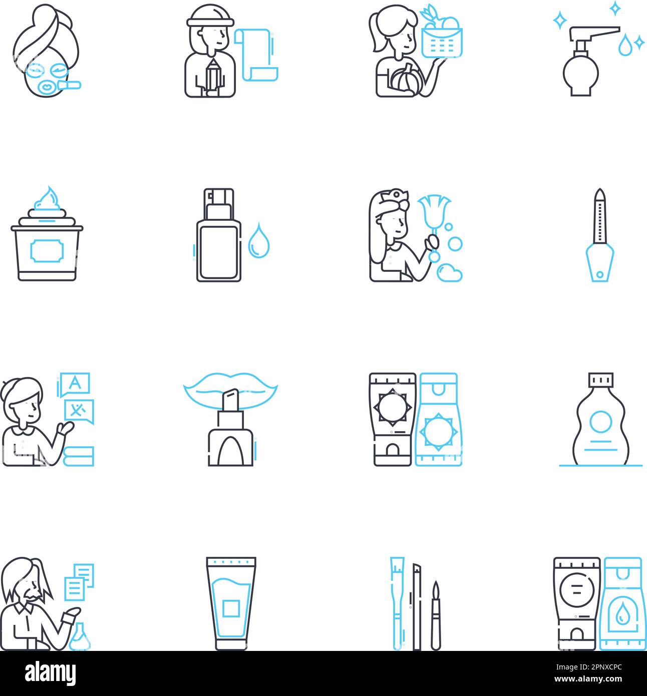 Blowout hair Stock Vector Images - Alamy