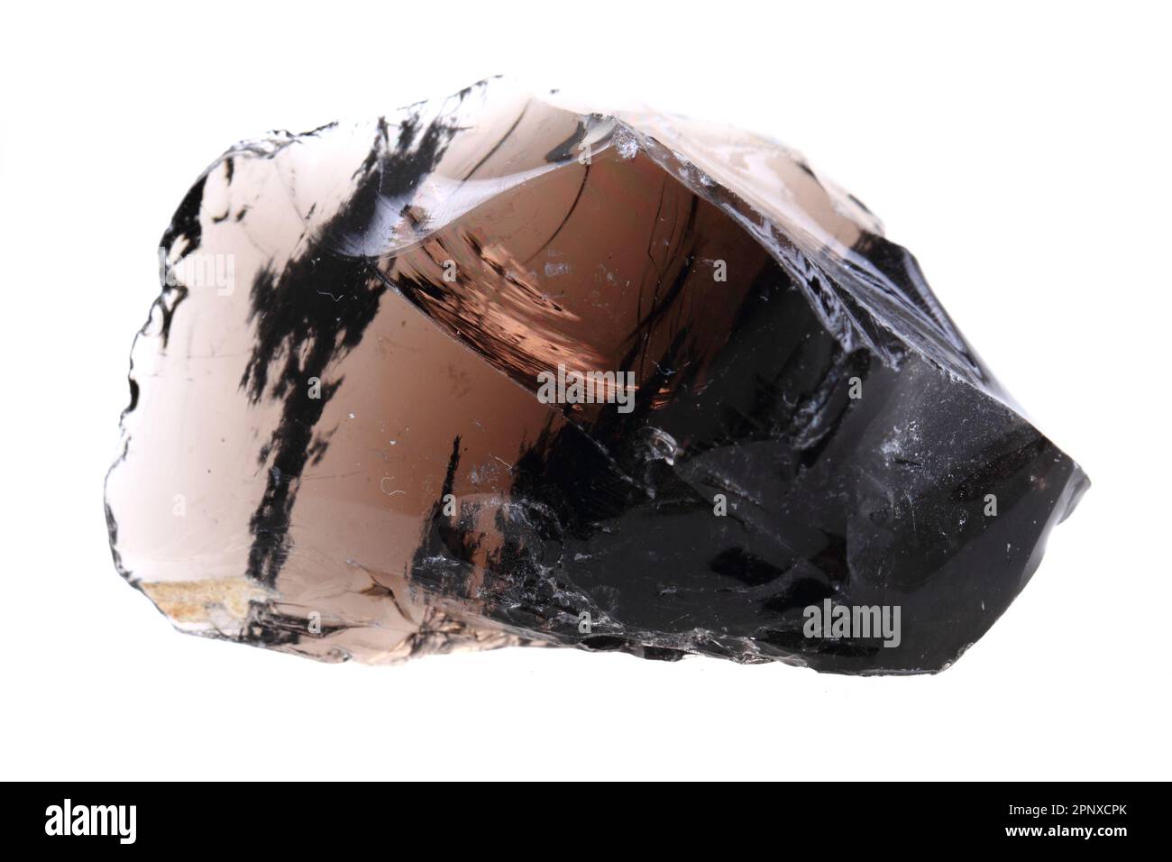 black obsidian isolated on the white background Stock Photo - Alamy