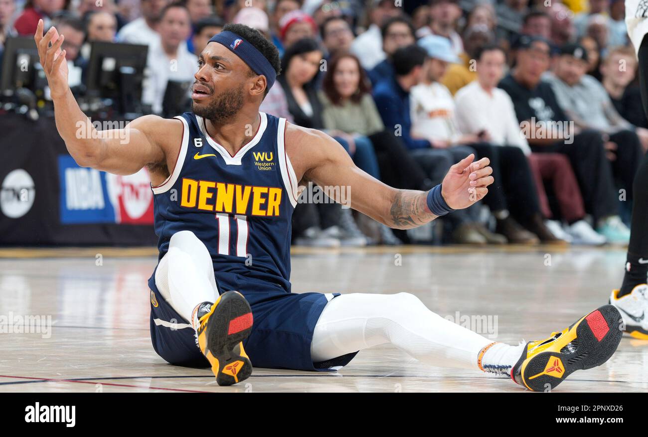 Denver Nuggets forward Bruce Brown (11) in the second half of Game 2 of ...