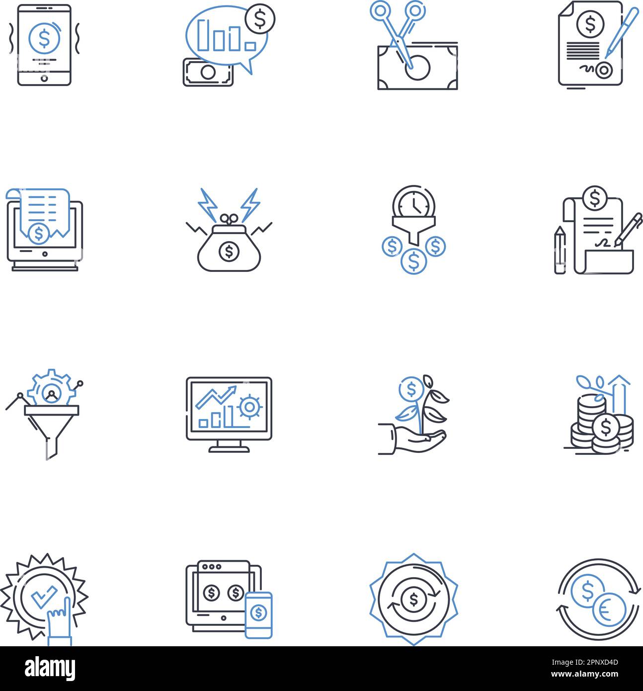 Salesmanship line icons collection. Persuasion, Confidence, Pitch ...