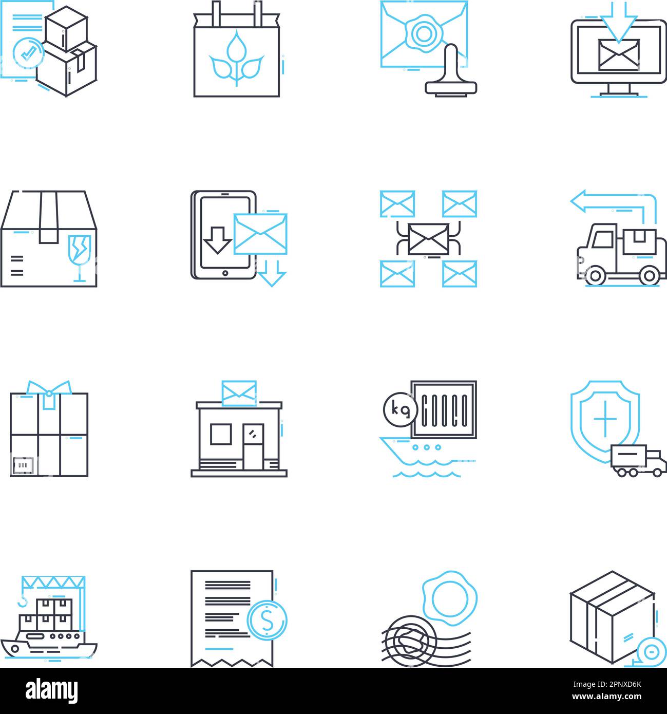 Influencer optimization linear icons set. Engagement, Authenticity ...
