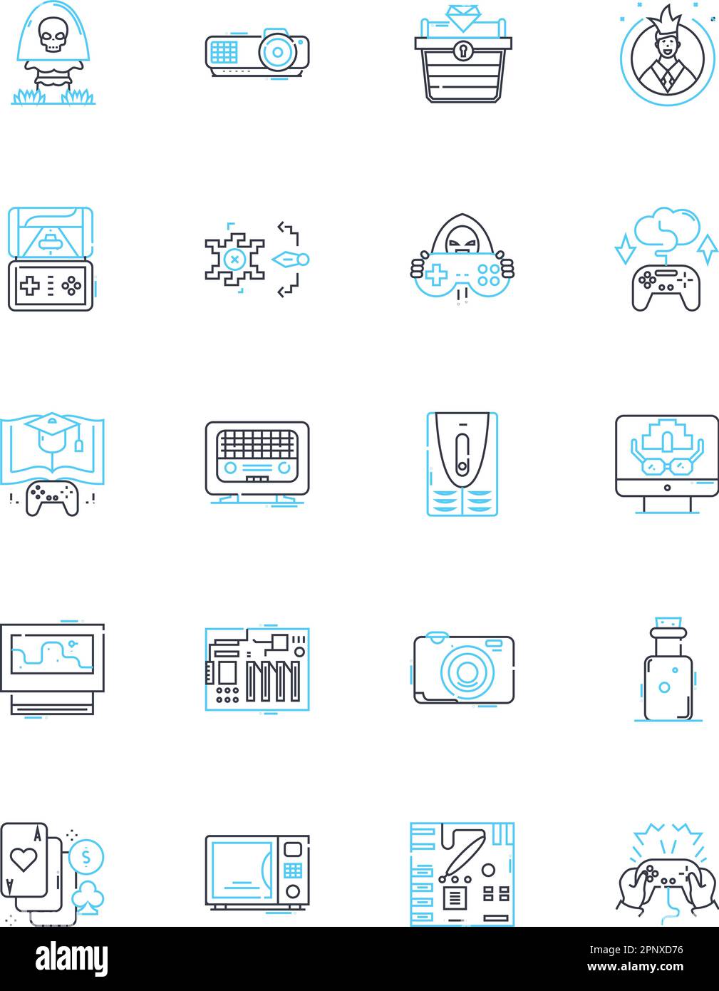 Flower arrangements linear icons set. Bouquet, Floristry, Posy ...