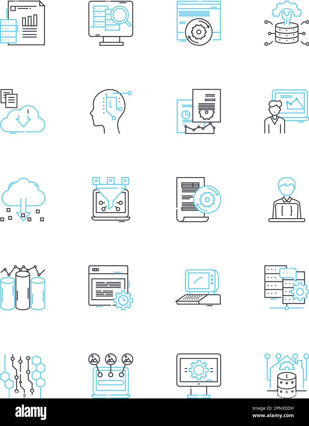 Cash regulation linear icons set. Accountability, Oversight, Compliance ...