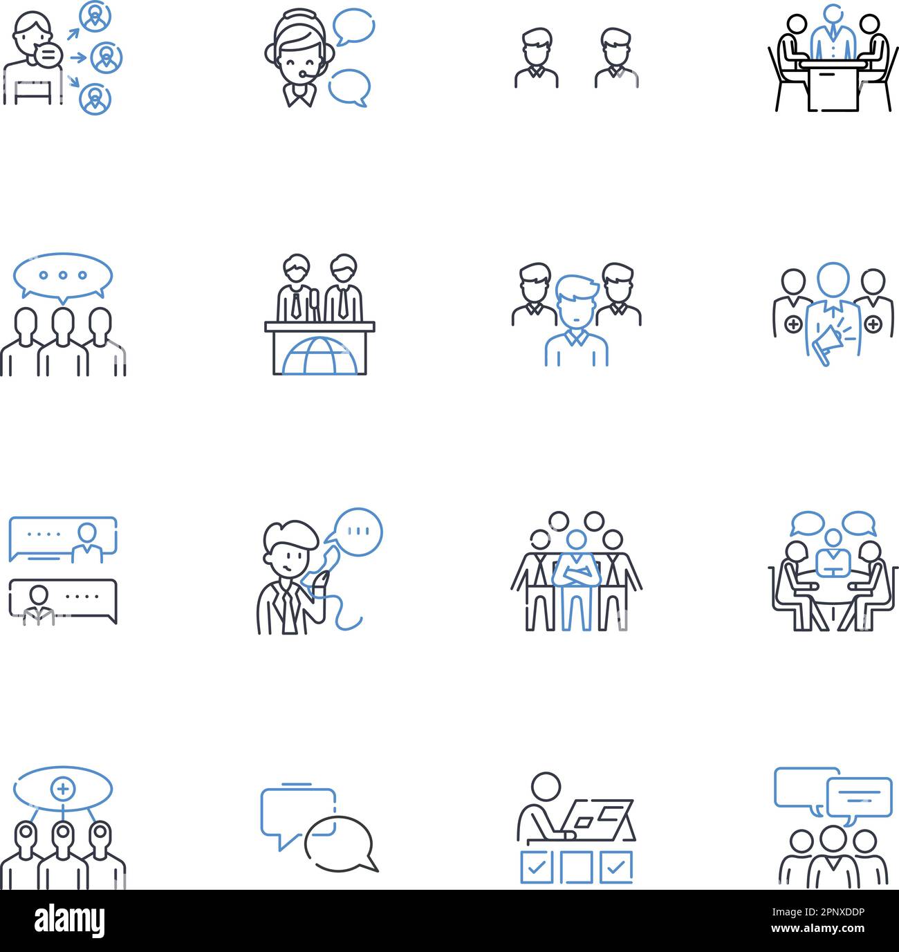 Consult with line icons collection. Advice, Guidance, Opinion ...