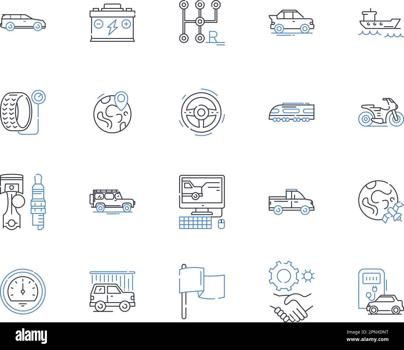 Delivery line icons collection. Dispatch, Shipment, Package, Courier ...
