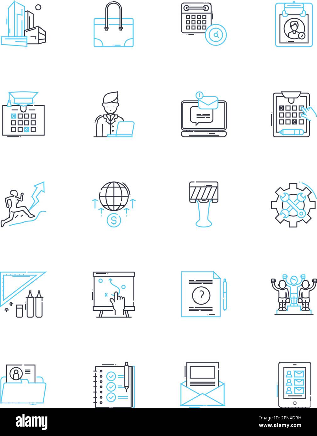 Recording studio linear icons set. oundproofing, Engineer, Monitor ...