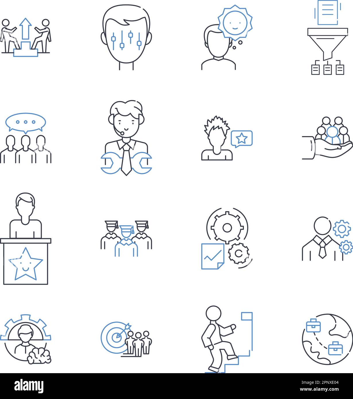 Ambition line icons collection. Drive, Determination, Aspiration ...