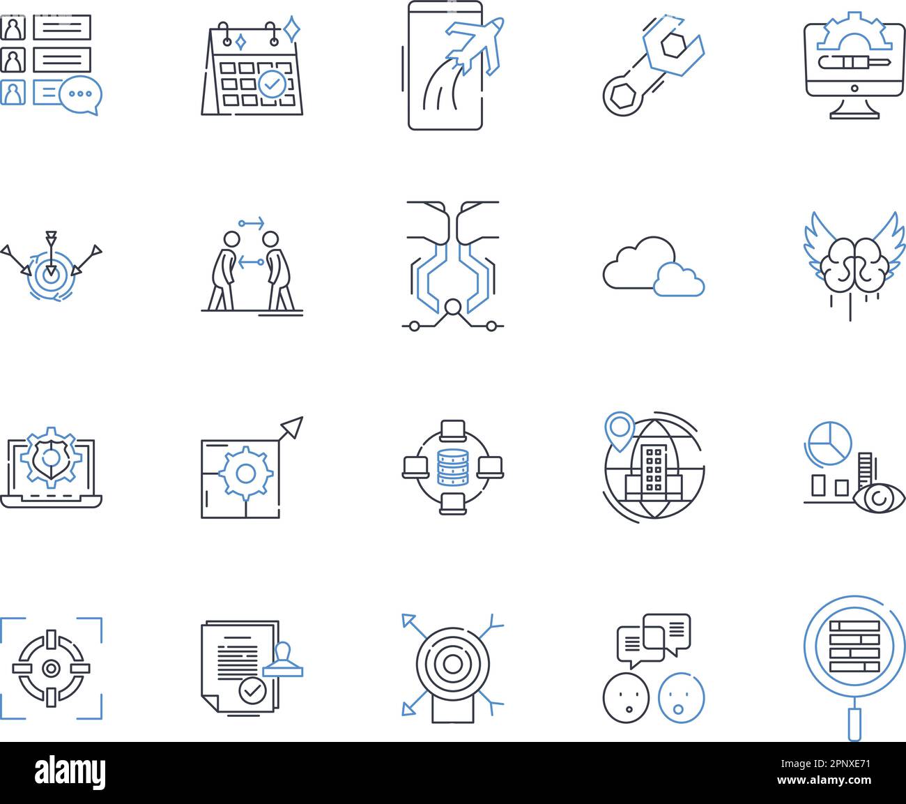 Product innovation line icons collection. Disruption, Creativity ...