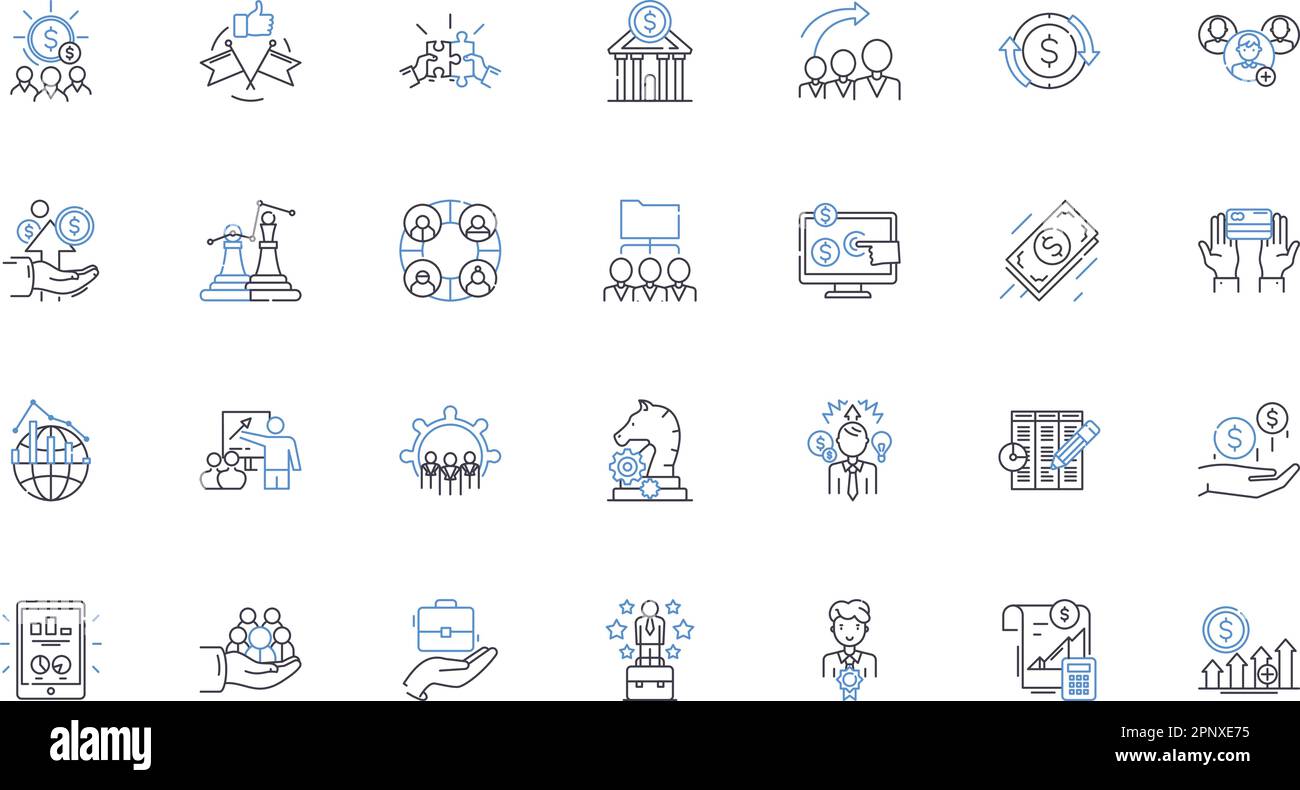 Output Quantity Line Icons Collection Volume Production Yield Efficiency Throughput