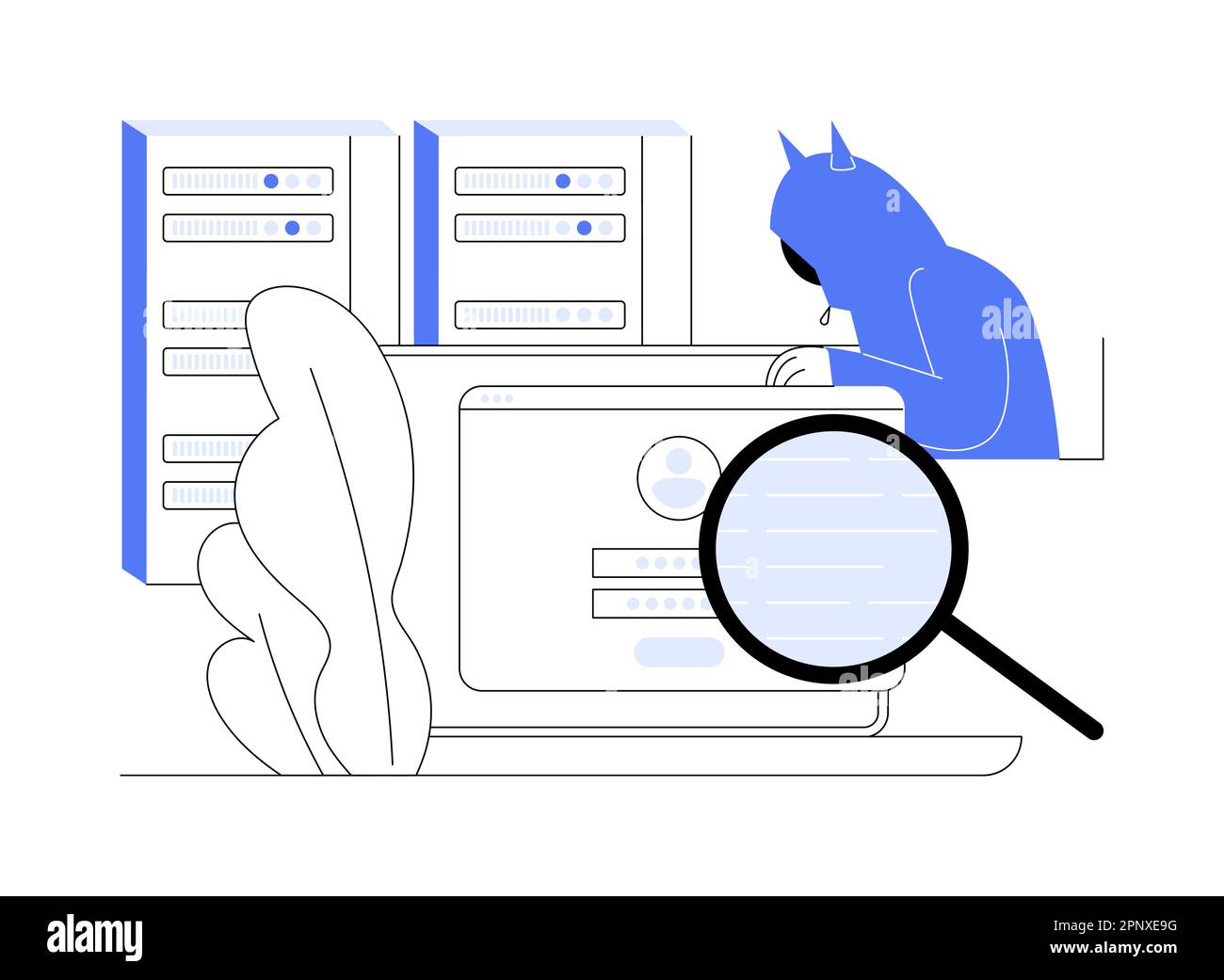 Data stealing malware abstract concept vector illustration Stock Vector ...