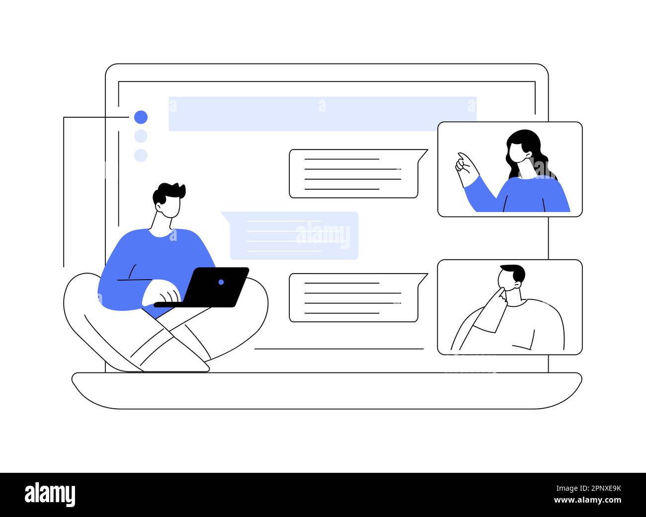 Internet forum abstract concept vector illustration Stock Vector Image ...