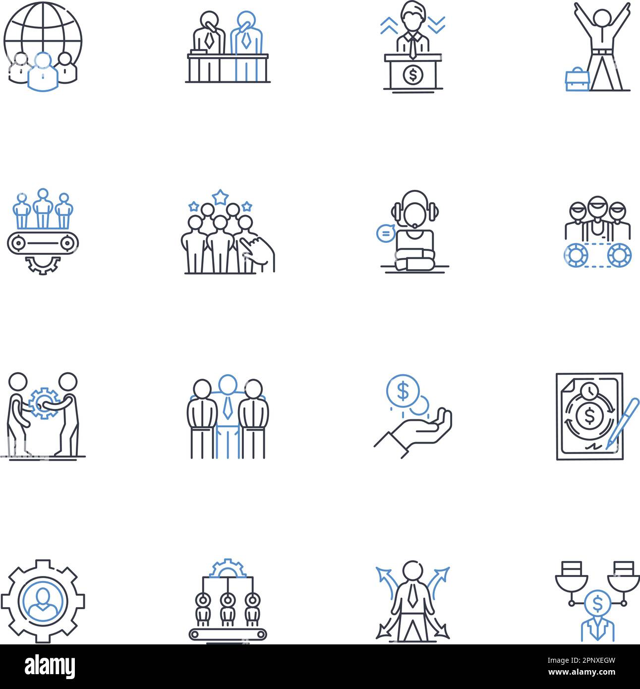 Sharing and transferring line icons collection. Share, Transfer ...