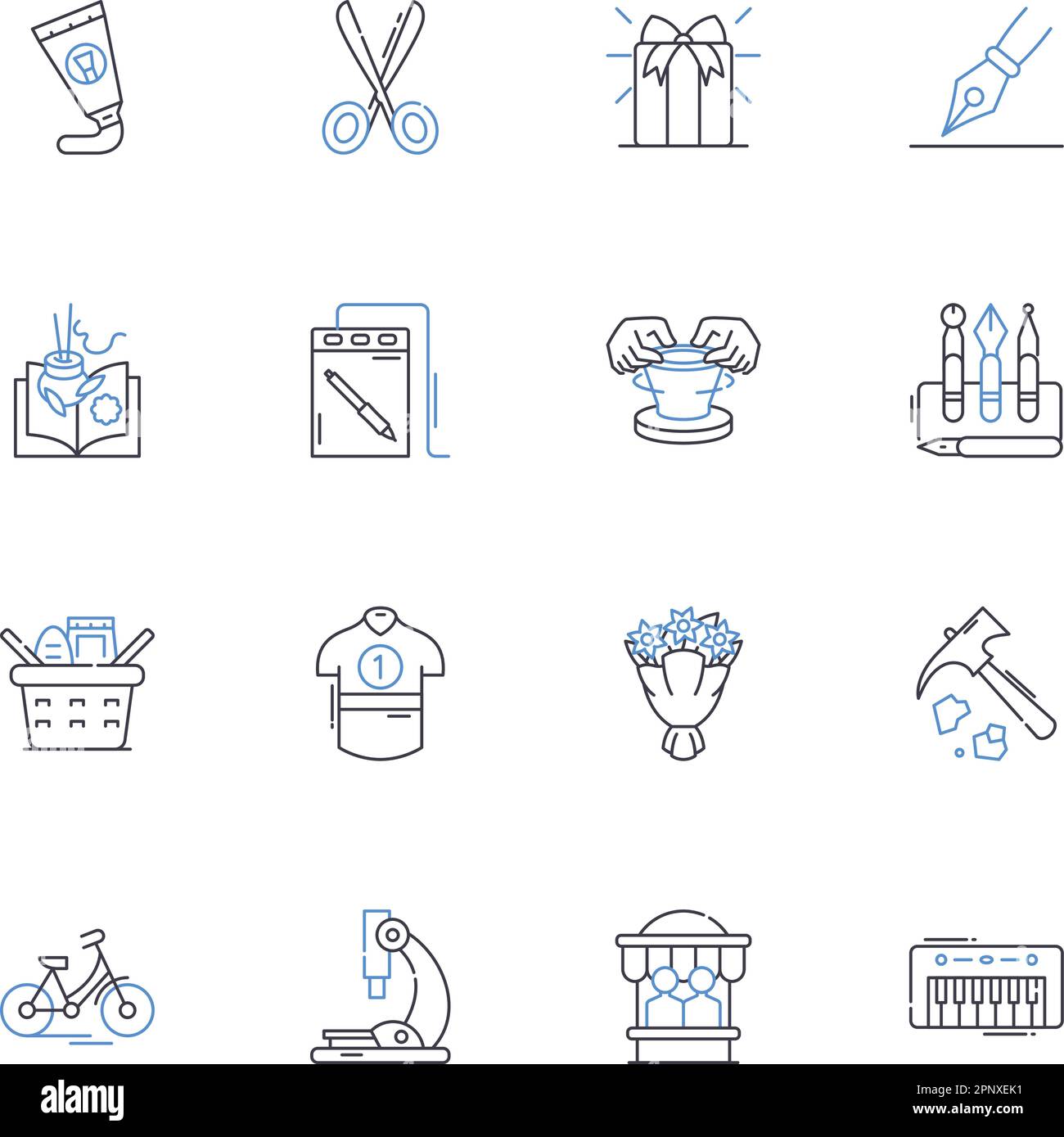 Reseller line icons collection. Distribution, Profits, Margins, White ...