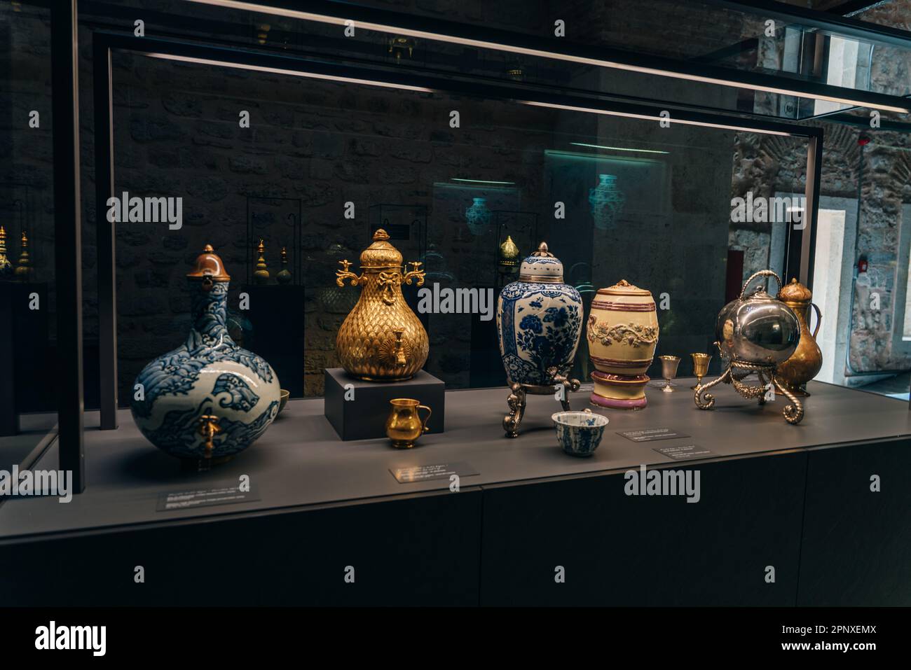 Istanbul, Turkey - January 2023 Interiors and exhibits in Topkapi ...