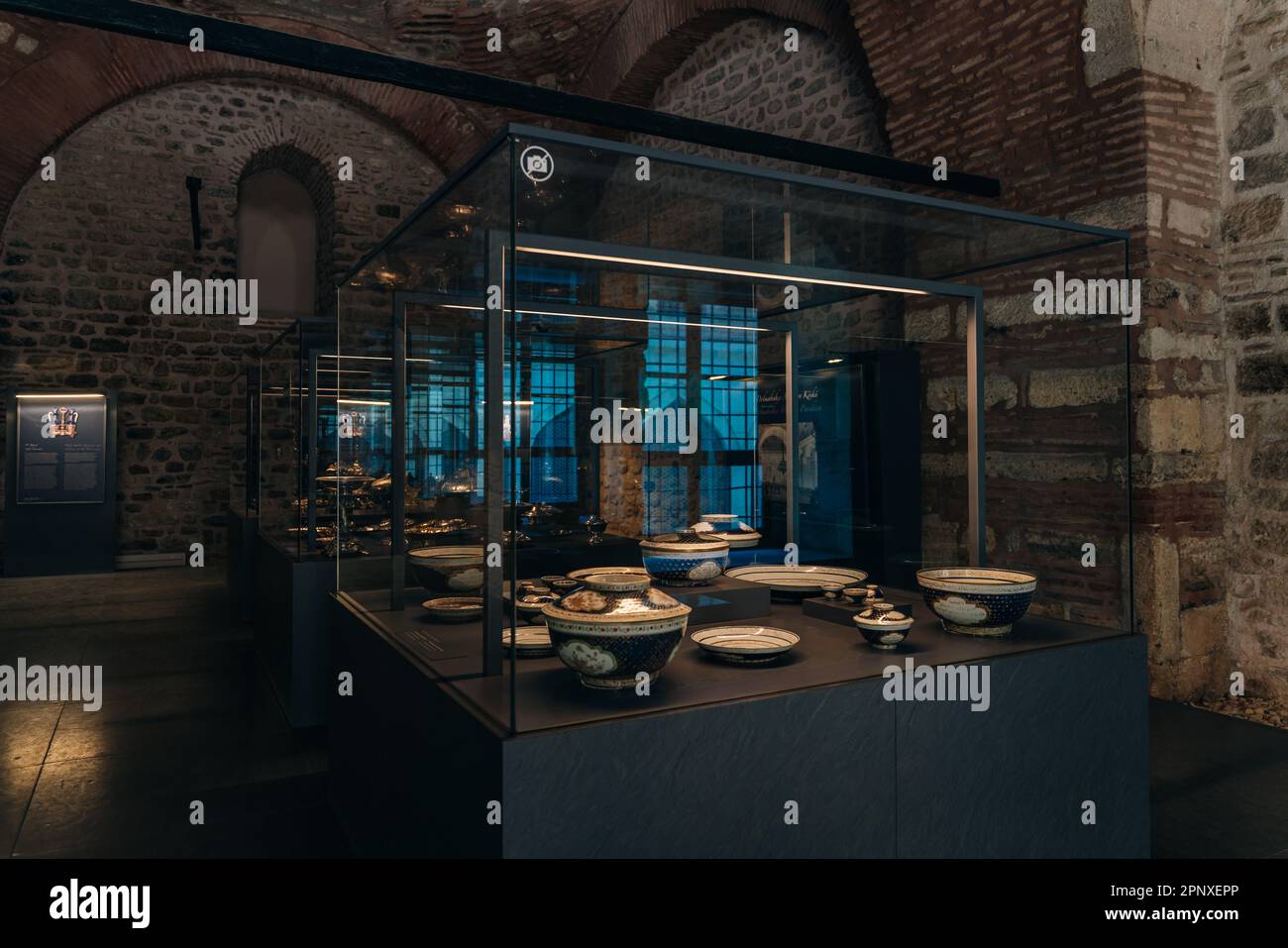 Istanbul, Turkey - January 2023 Interiors and exhibits in Topkapi ...