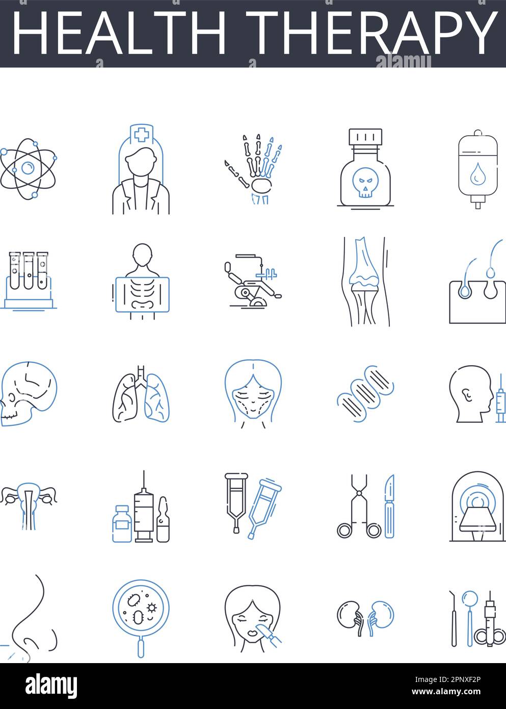 Health therapy line icons collection. Alternative medicine ... Health therapy line icons collection. Alternative medicine ...