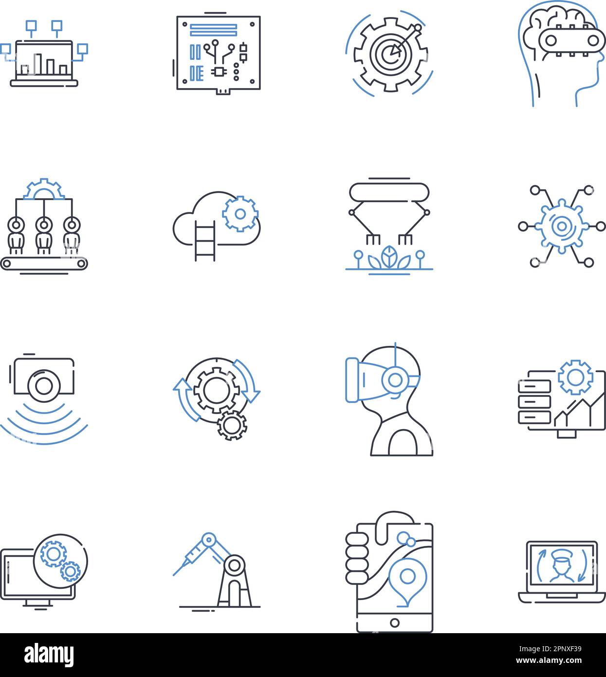 User interface line icons collection. Navigation, Design, Interactivity ... User interface line icons collection. Navigation, Design, Interactivity ...