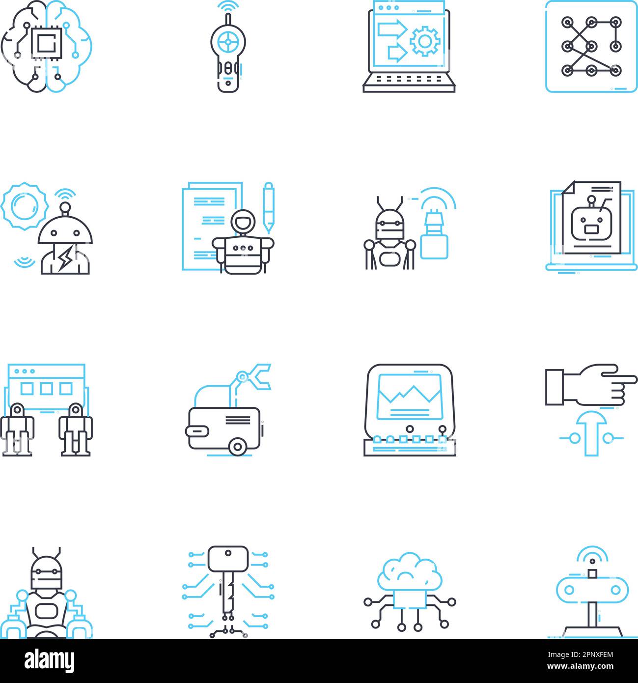 Climate Control linear icons set. Thermostat, Air-conditioning, Heating ...