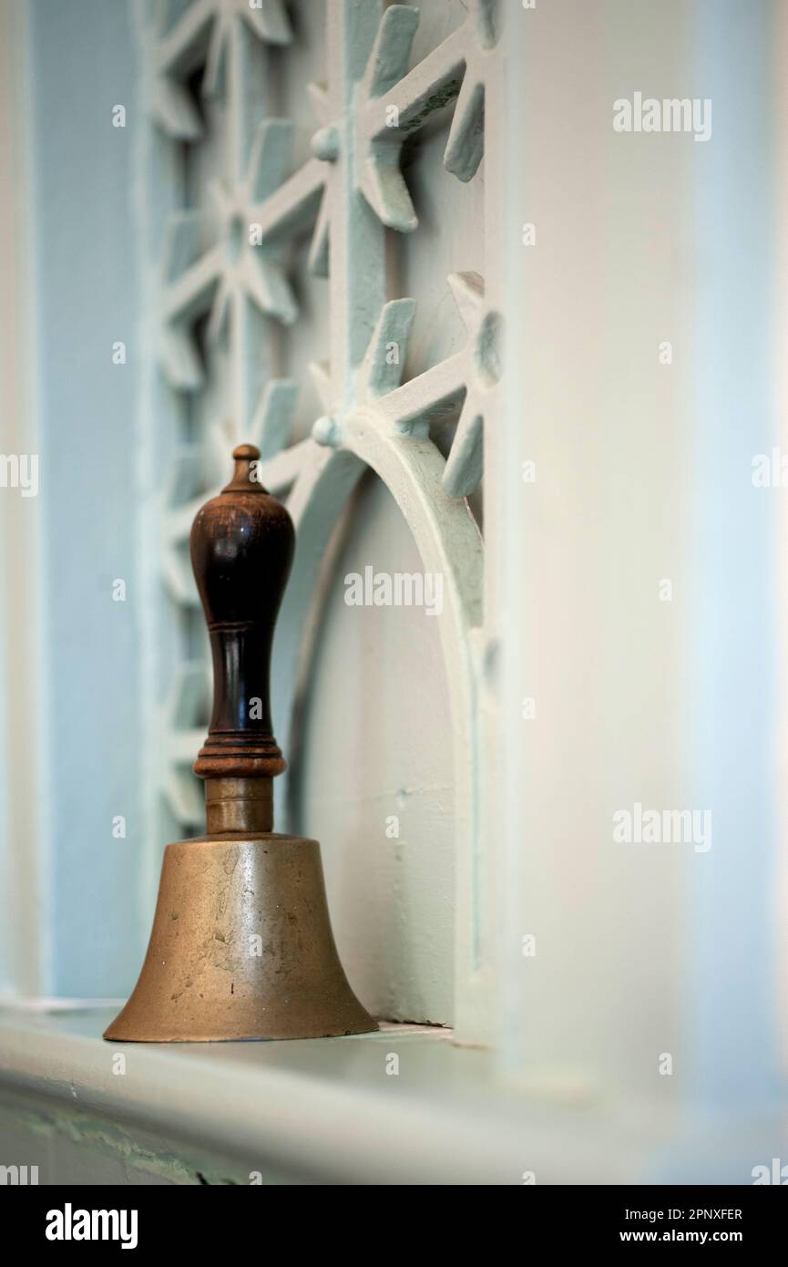 Waiting room bell at The Garden Station, Restored Victorian railway ...