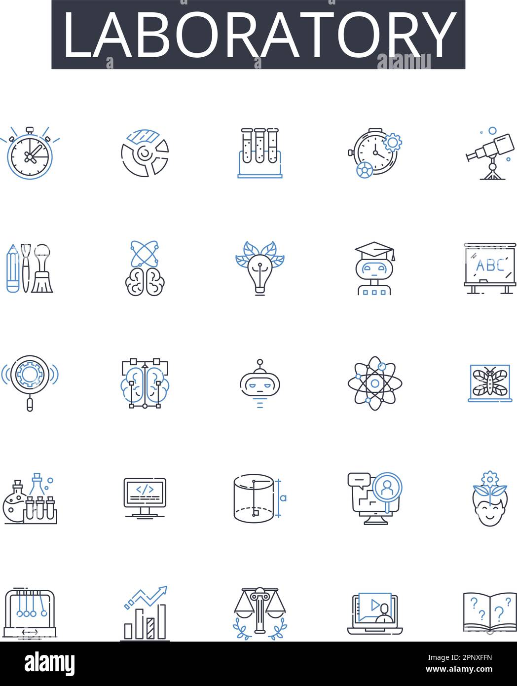 Laboratory line icons collection. Workshop, Studio, Classroom, Office ...