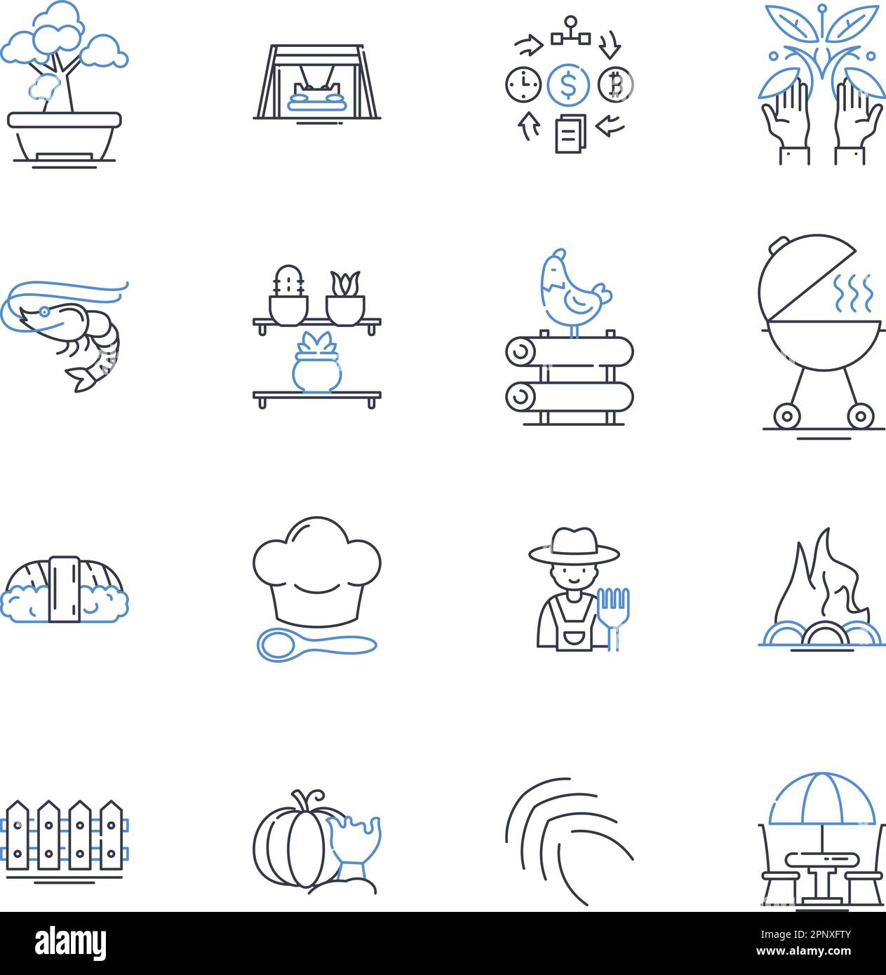 Sawmill factory line icons collection. Timber, Logs, Lumberjack ...