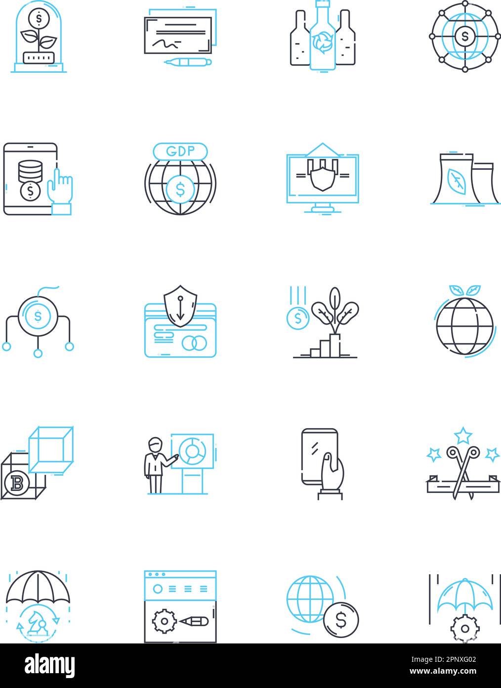Electronic communication linear icons set. Email, Text, Chat, Social ...