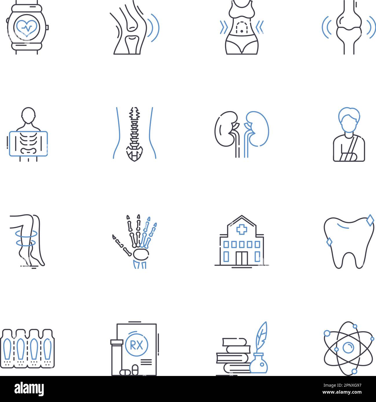 Detox center line icons collection. Rehabilitation, Sobriety, Recovery ...