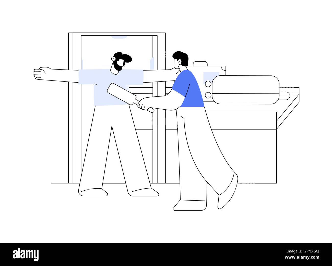 Security Scanner Abstract Concept Vector Illustration Stock Vector