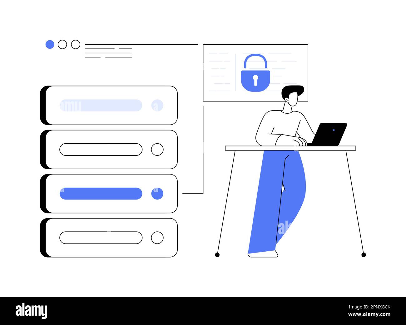 Data protection abstract concept vector illustration Stock Vector Image ...