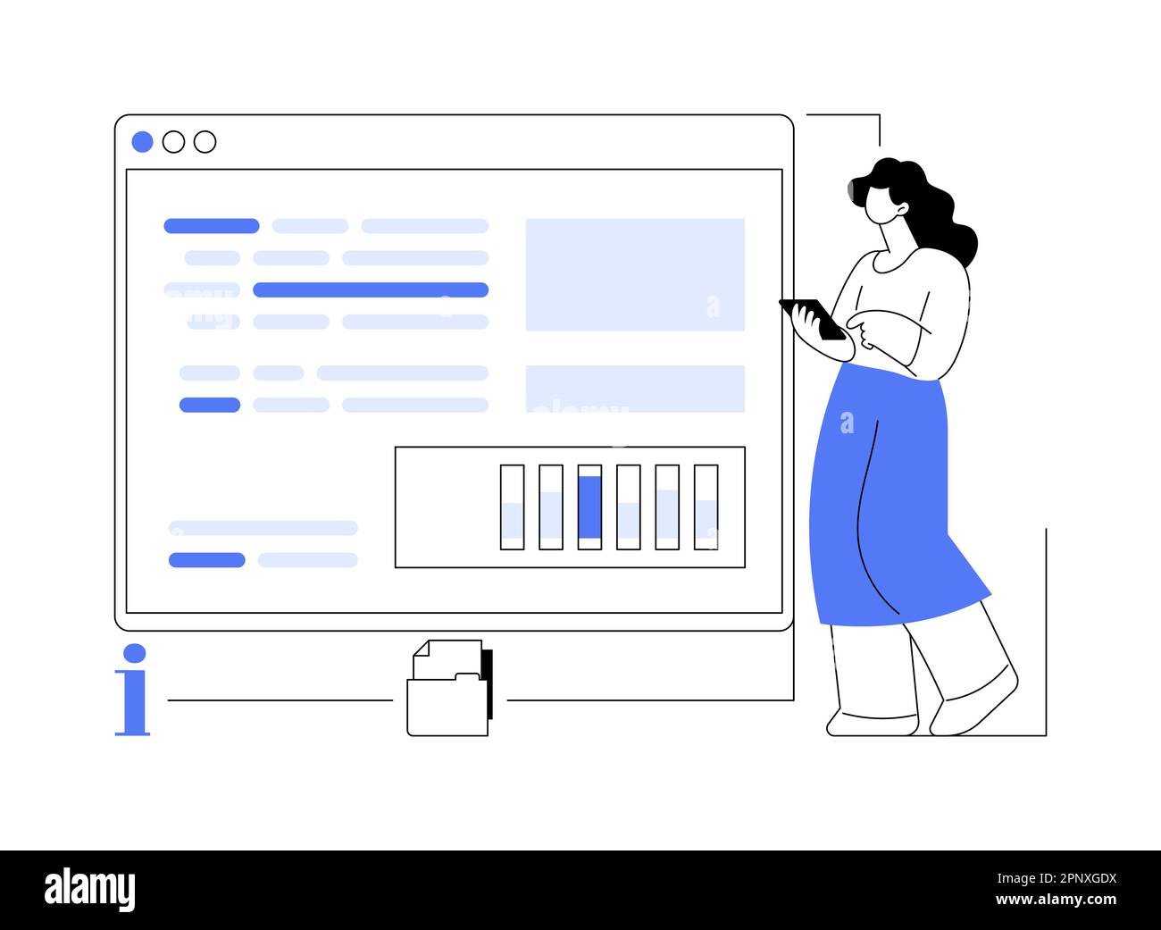 Software requirement description abstract concept vector illustration ...