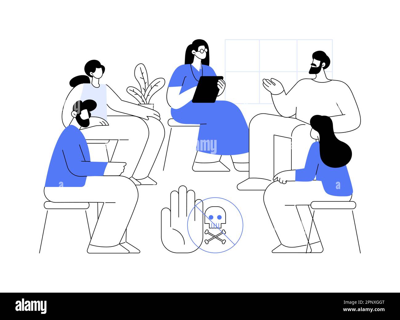 Drug abuse management abstract concept vector illustration Stock Vector ...