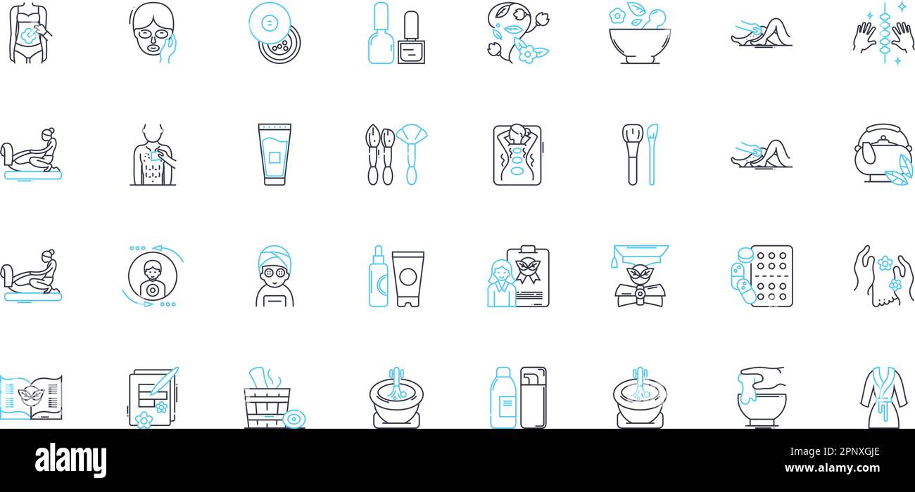 Graceful linear icons set. Elegance, Poise, Fluidity, Delicate, Subtle ...