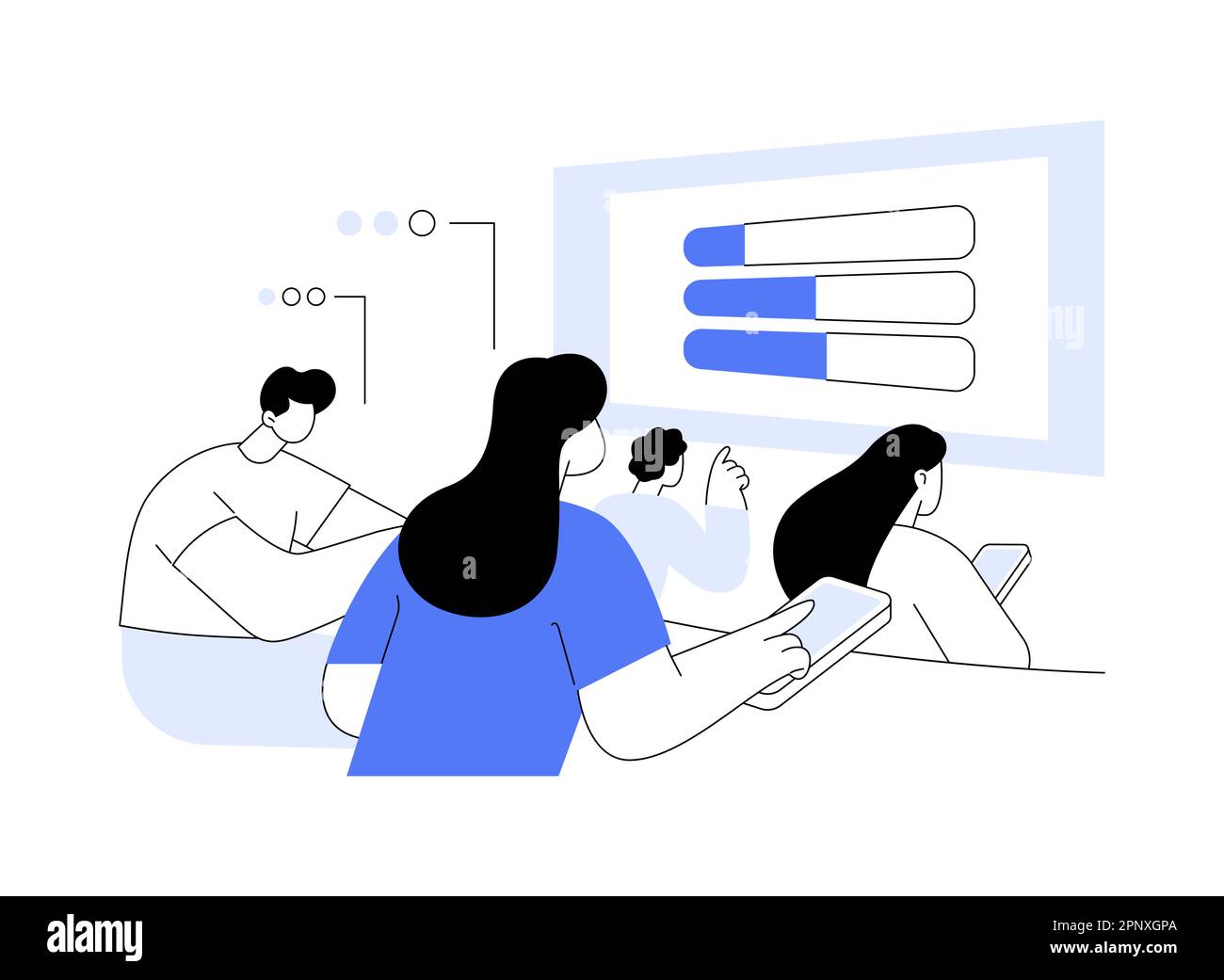 Student Response System abstract concept vector illustration Stock ...