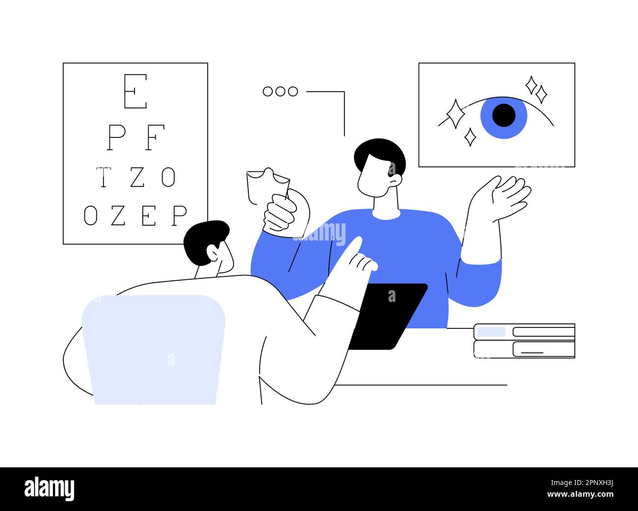 Eye sight improvement abstract concept vector illustration Stock Vector ...
