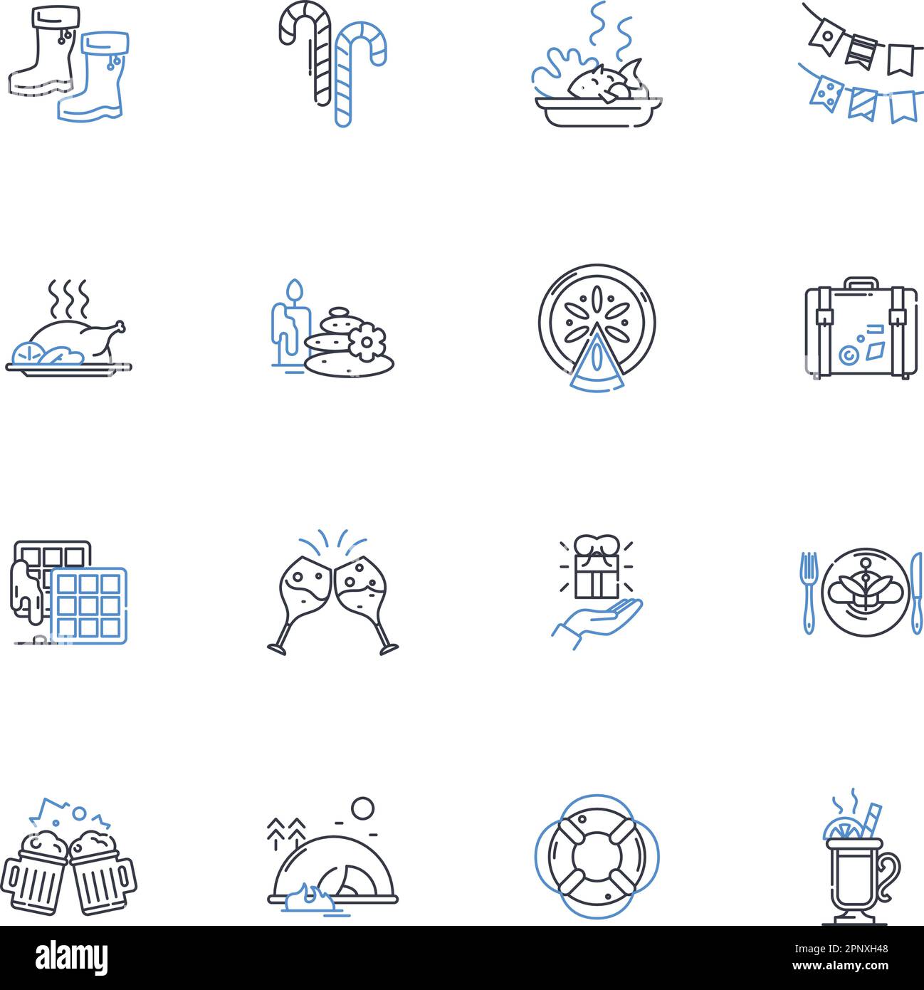Jubilee line icons collection. Celebration, Commemoration, Anniversary ...
