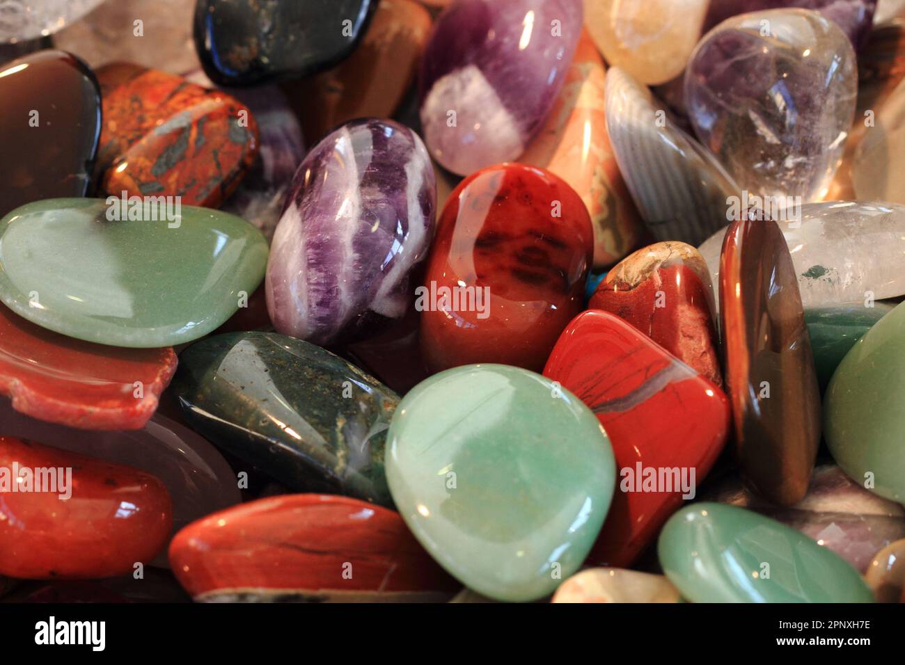 color natural gems as natural mineral background Stock Photo - Alamy