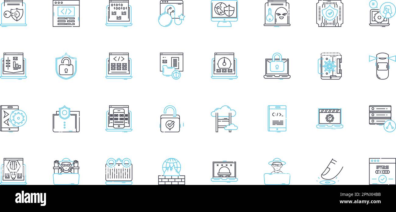 Artificial universe linear icons set. Simulation, Virtuality, Sci-fi ... Artificial universe linear icons set. Simulation, Virtuality, Sci-fi ...