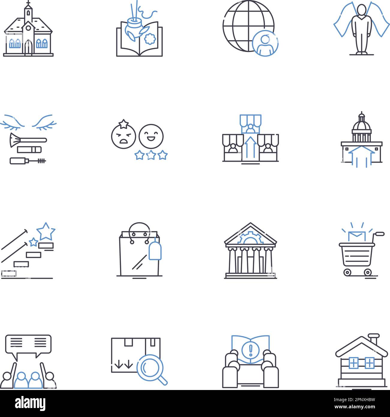 Sporty attitude line icons collection. Determined, Competitive ...