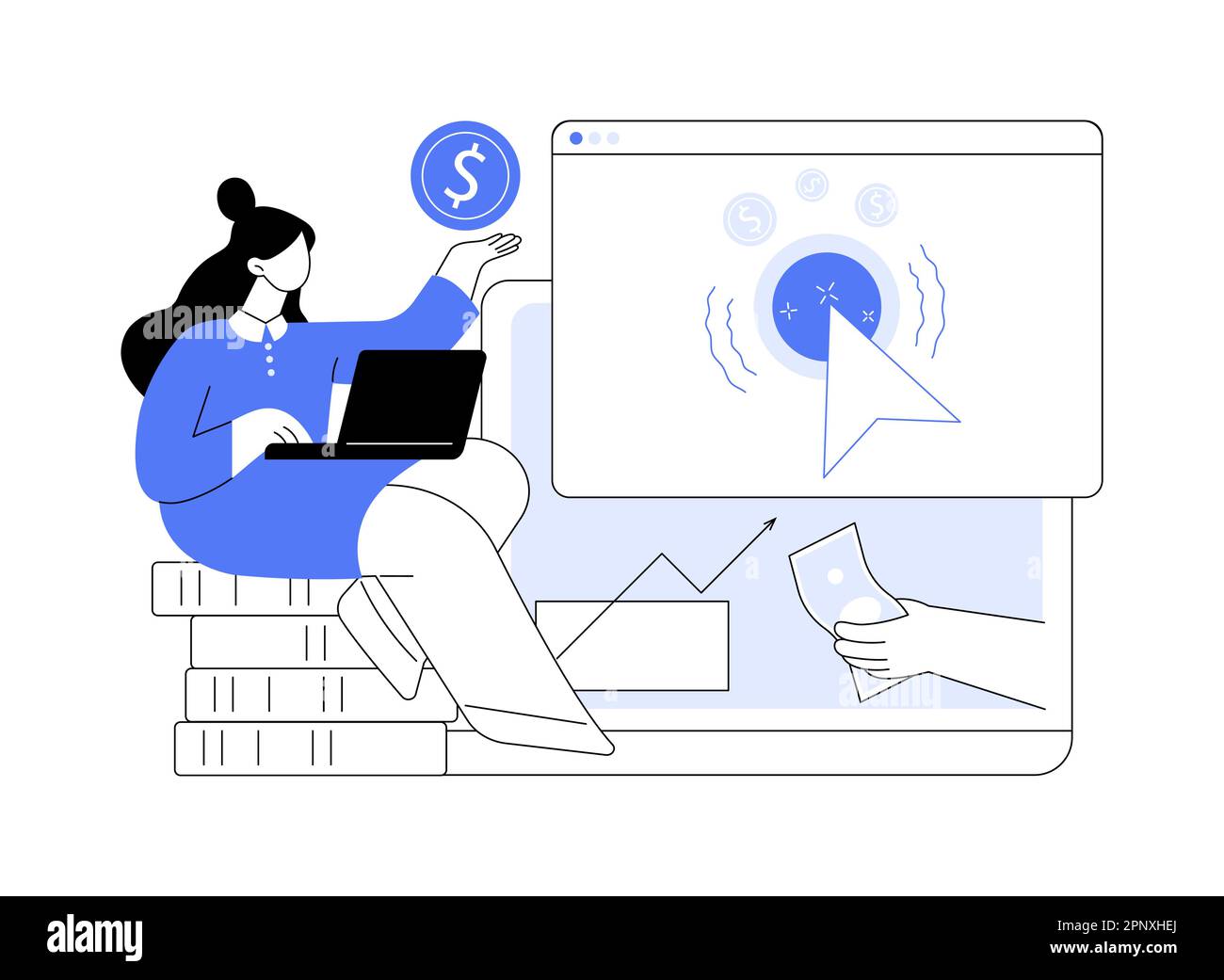 PPC campaign abstract concept vector illustration Stock Vector Image ...