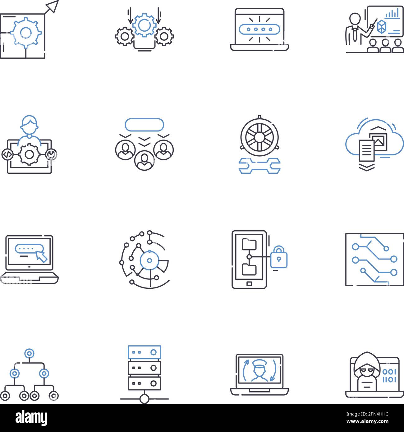 Mobile icons line icons collection. Navigation, Design, Interface ...