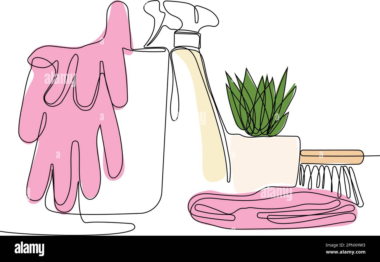 Home cleaning service landing page design concept, illustration of ...