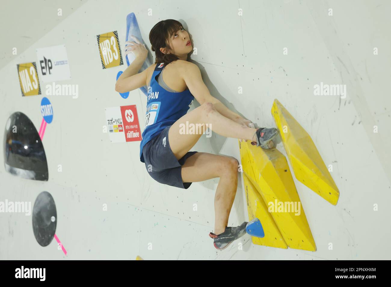 Tokyo, Japan. 21st Apr, 2023. Nonoha Kume (JPN) Sports Climbing : IFSC ...