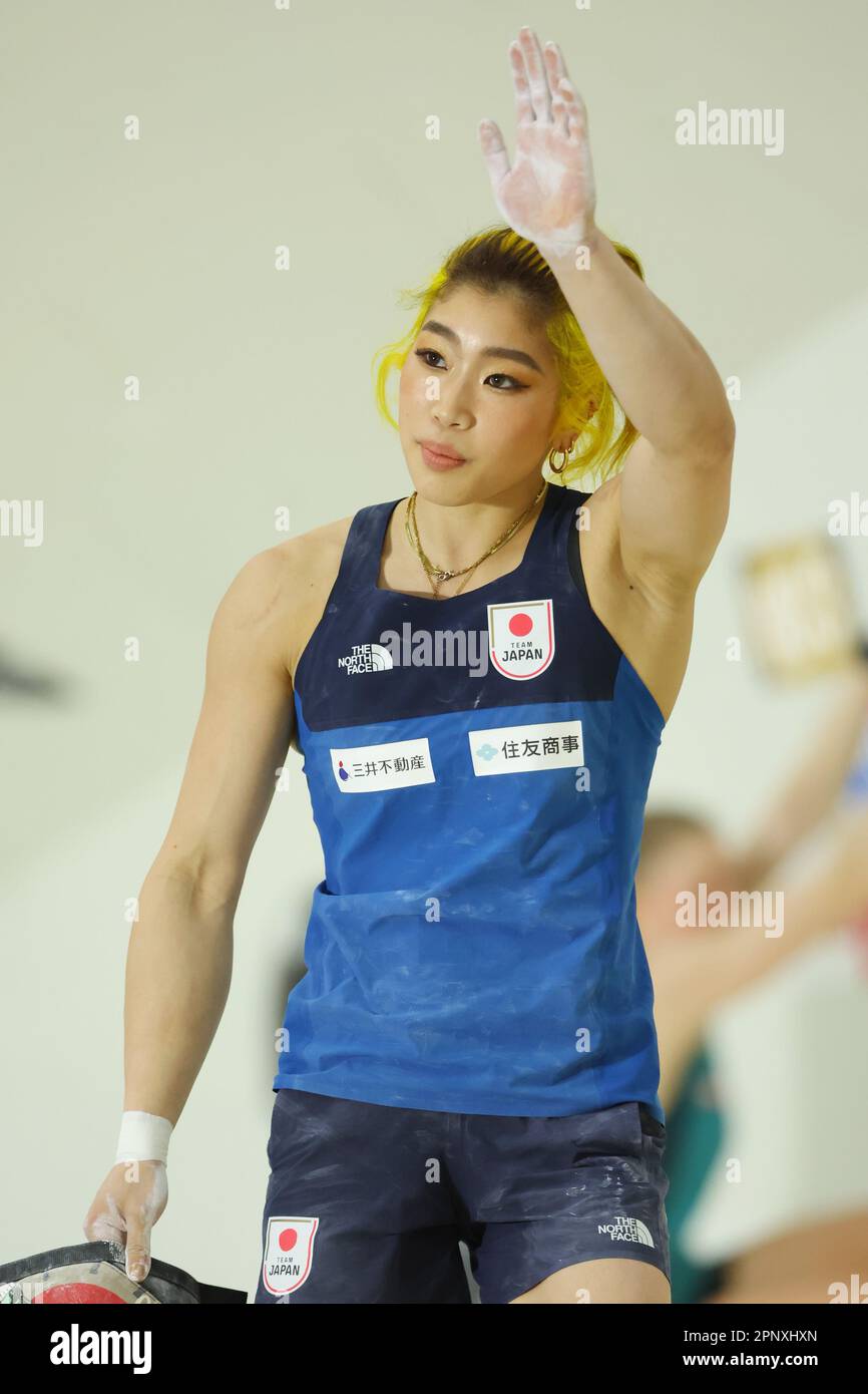 Tokyo, Japan. 21st Apr, 2023. Miho Nonaka (JPN) Sports Climbing : IFSC ...