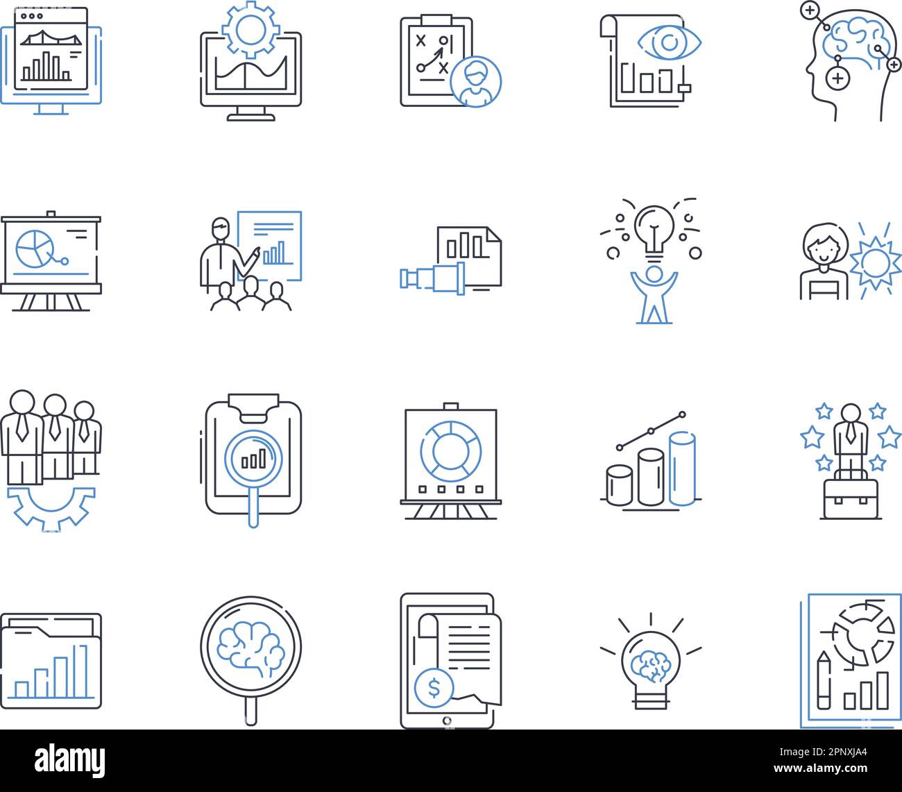 Revenue stream line icons collection. Mtization, Sales, Profits, Income ...