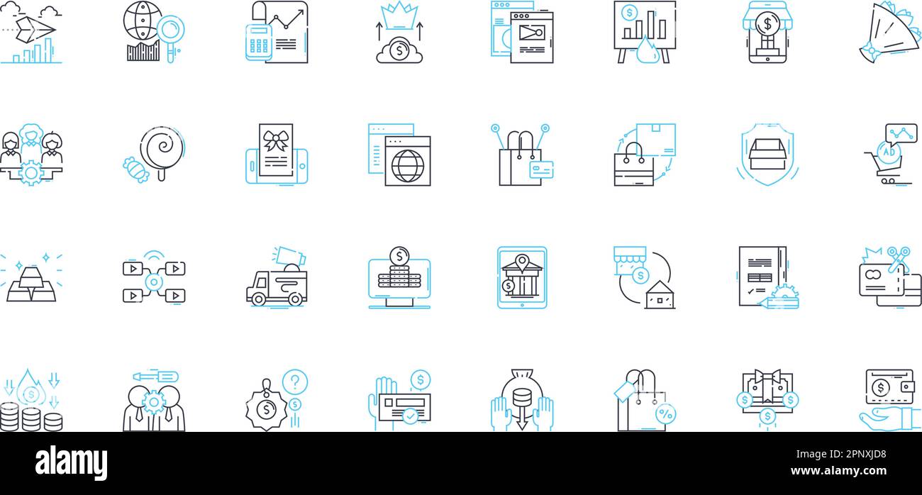 Creative strategy linear icons set. Innovation, Ideation, Brainstorming ...