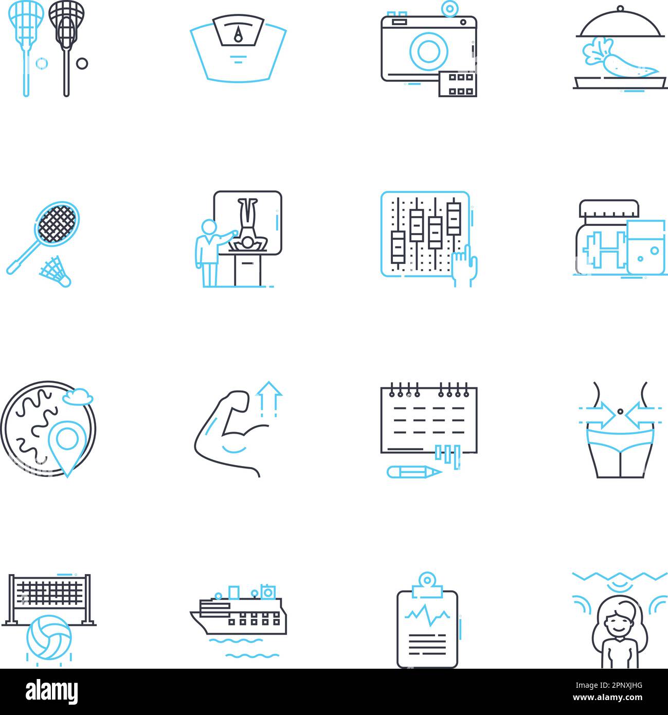 Team sports linear icons set. Collaboration, Playmakers, Coordination ...