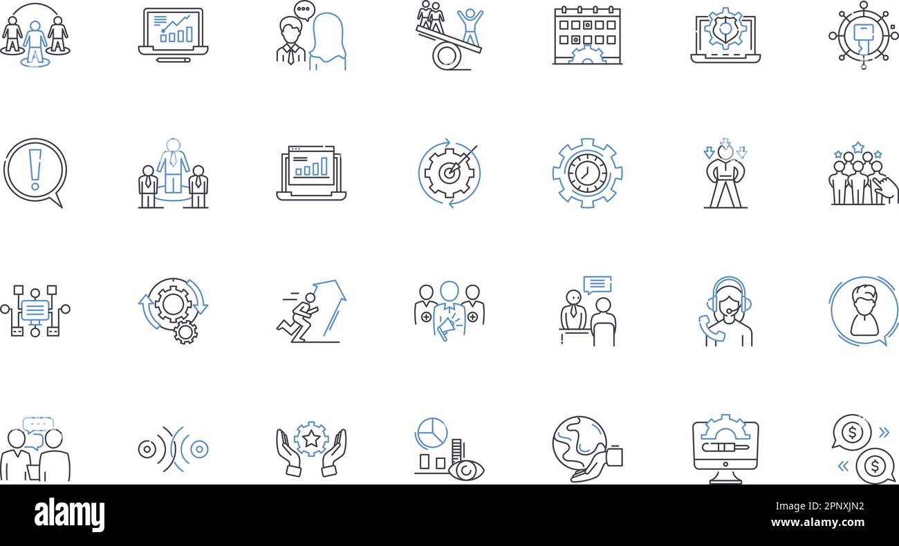 Fellowship unity line icons collection. Bonding, Comradeship, Harmony ...