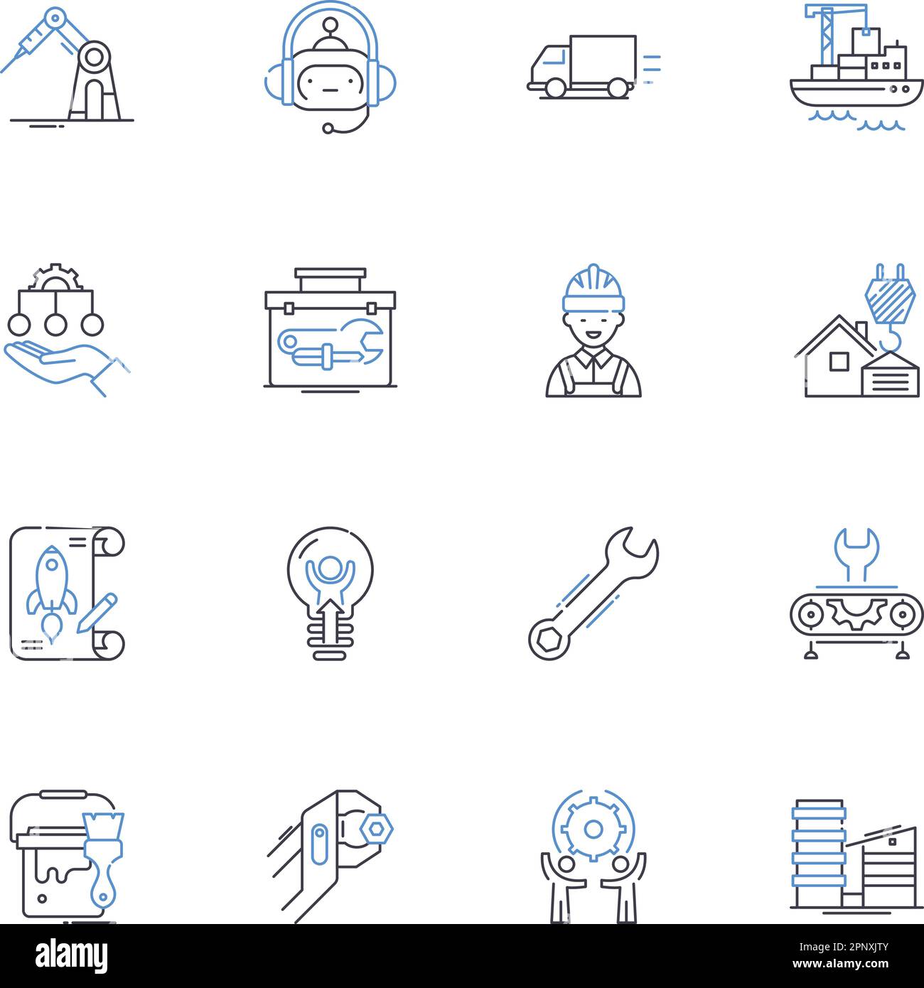 Business Establishment line icons collection. Entrepreneurship, Startup ...